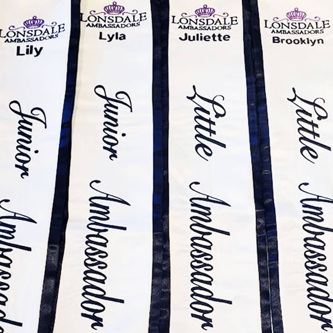 Londsdale-Ambassador-Sashes | Ninja Stitch